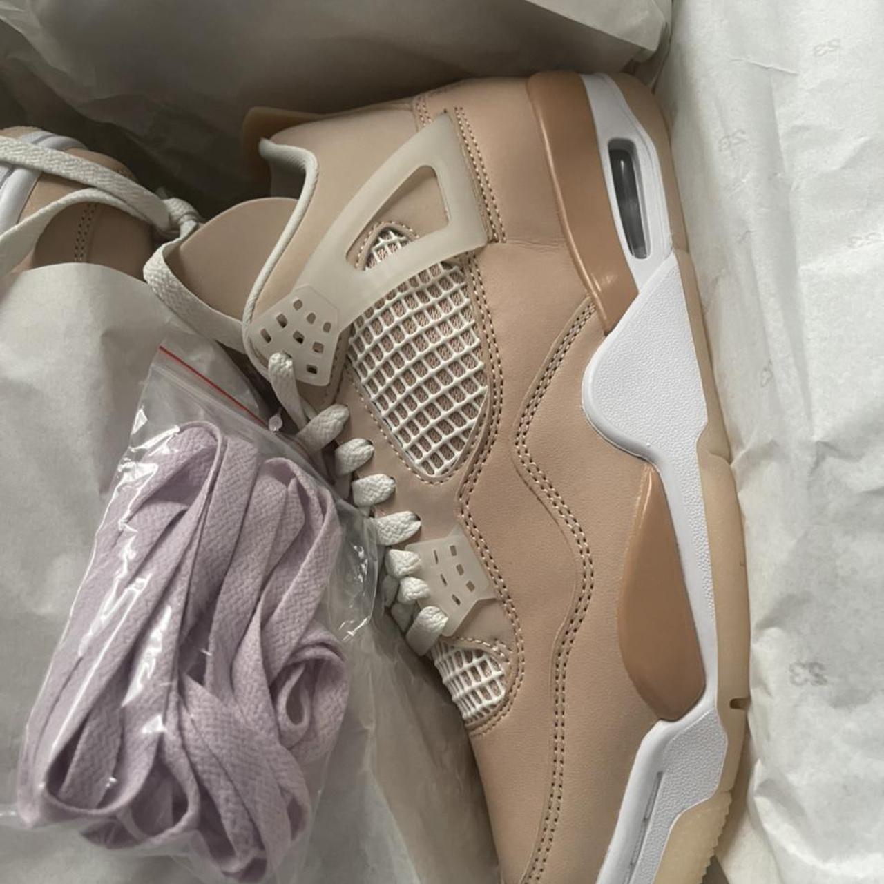 Jordan 4 retro Shimmer Metallic Size 5 Brand new... - Depop