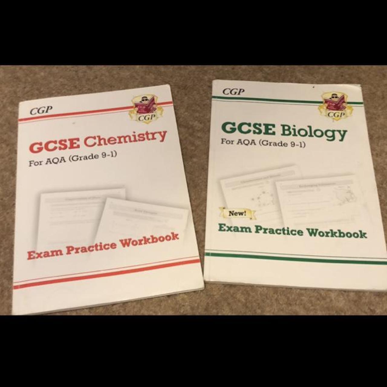 CGP exam practice workbooks for GCSE chemistry and... - Depop
