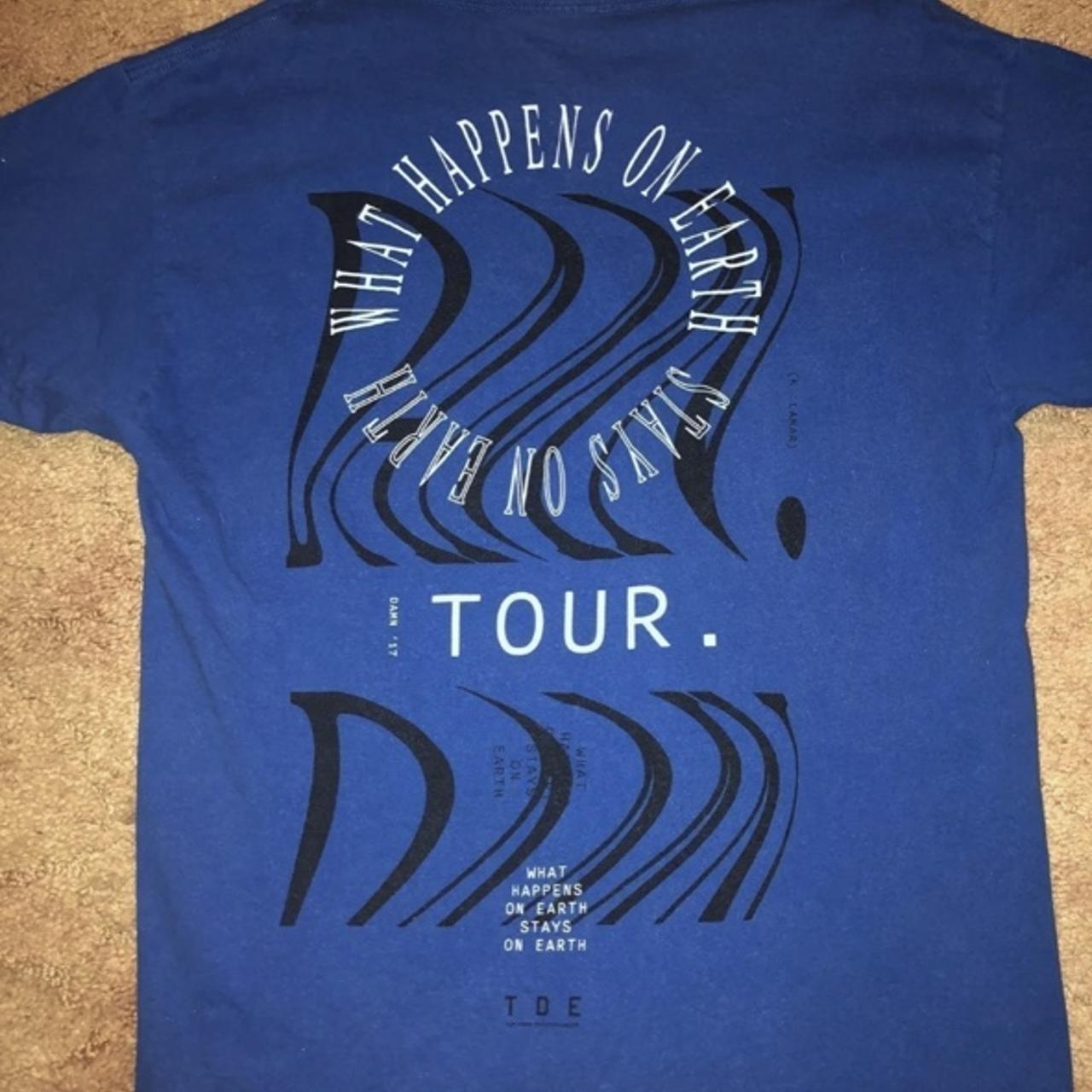 TDE Kendrick Lamar DAMN. tour shirt royal blue... - Depop