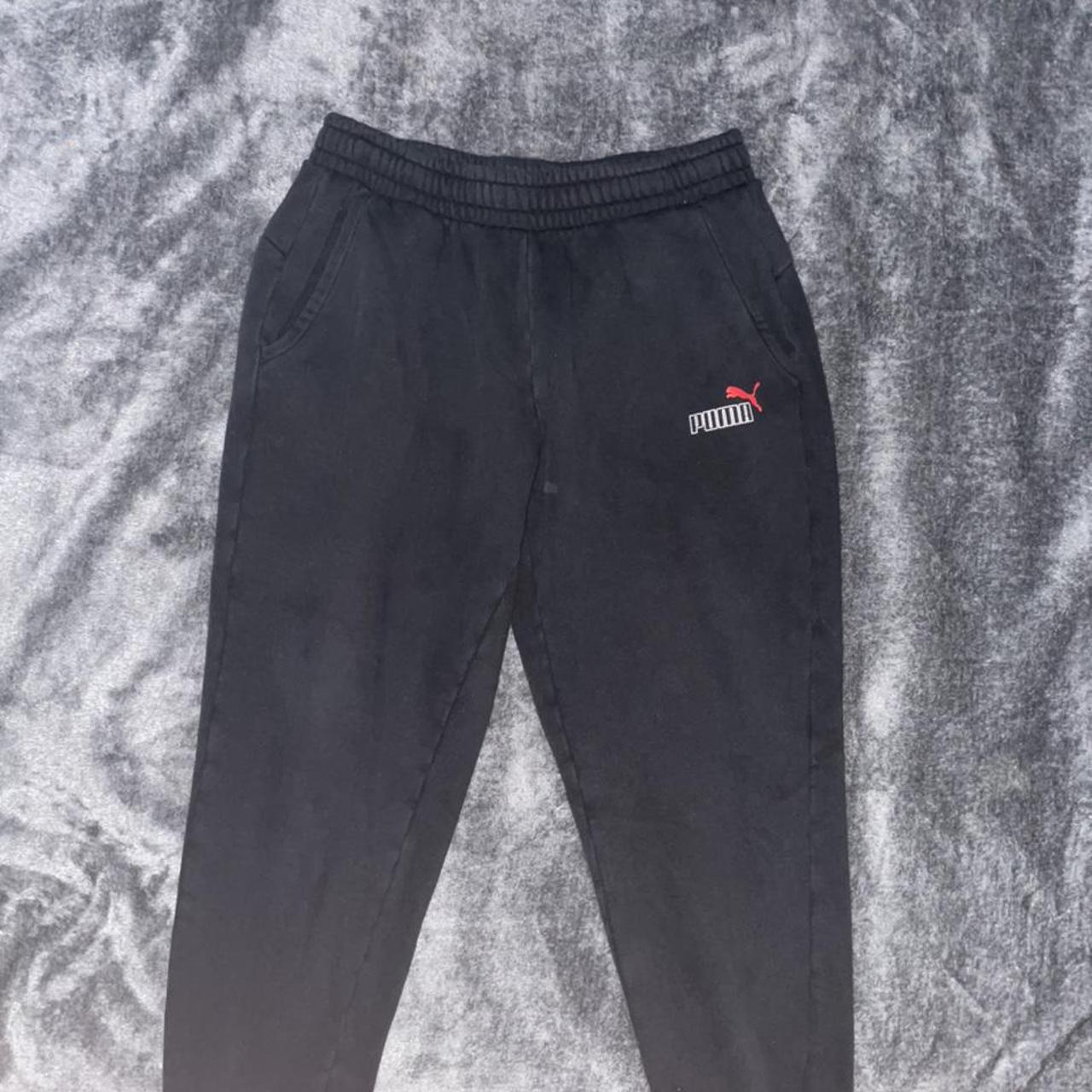 Puma joggers #puma #joggers #black #red #white - Depop