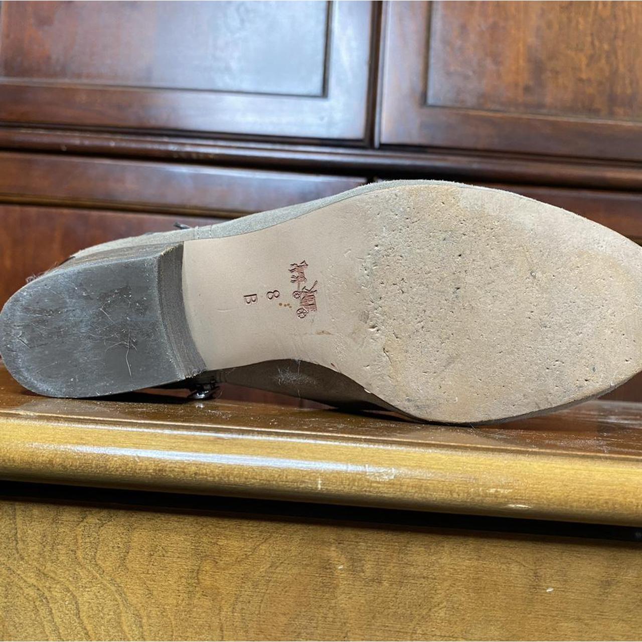 Coach Cowboy Tan Ankle Booties with Buckle. Lightly... - Depop