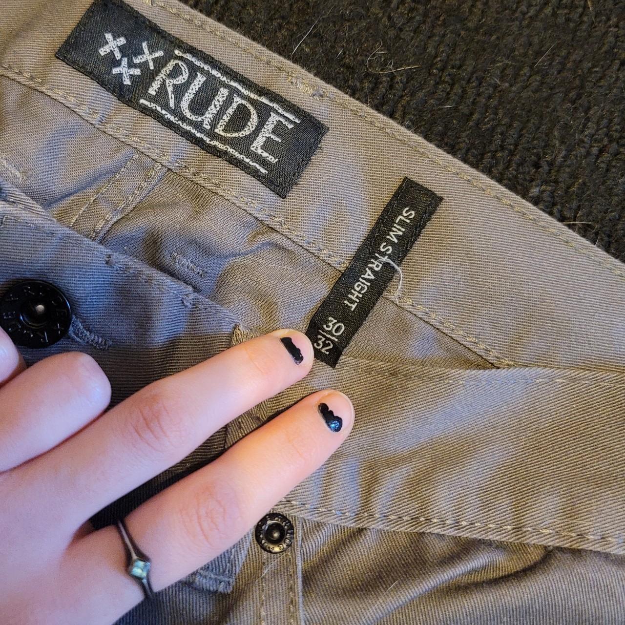 XXX RUDE Men's Black and Grey Jeans | Depop