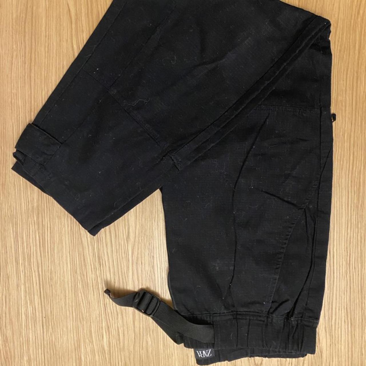 Mens Zara tech cargo pants - Depop