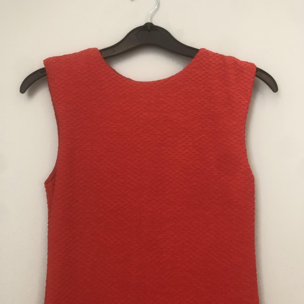 Primark atmosphere red midi dress textured stretch... - Depop