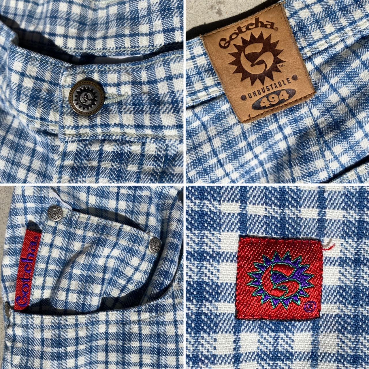 Gotcha Men's Blue and White Shorts | Depop