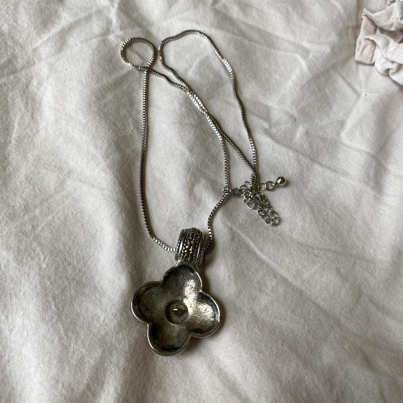 Stunning classical mixed metal statement pendant... - Depop