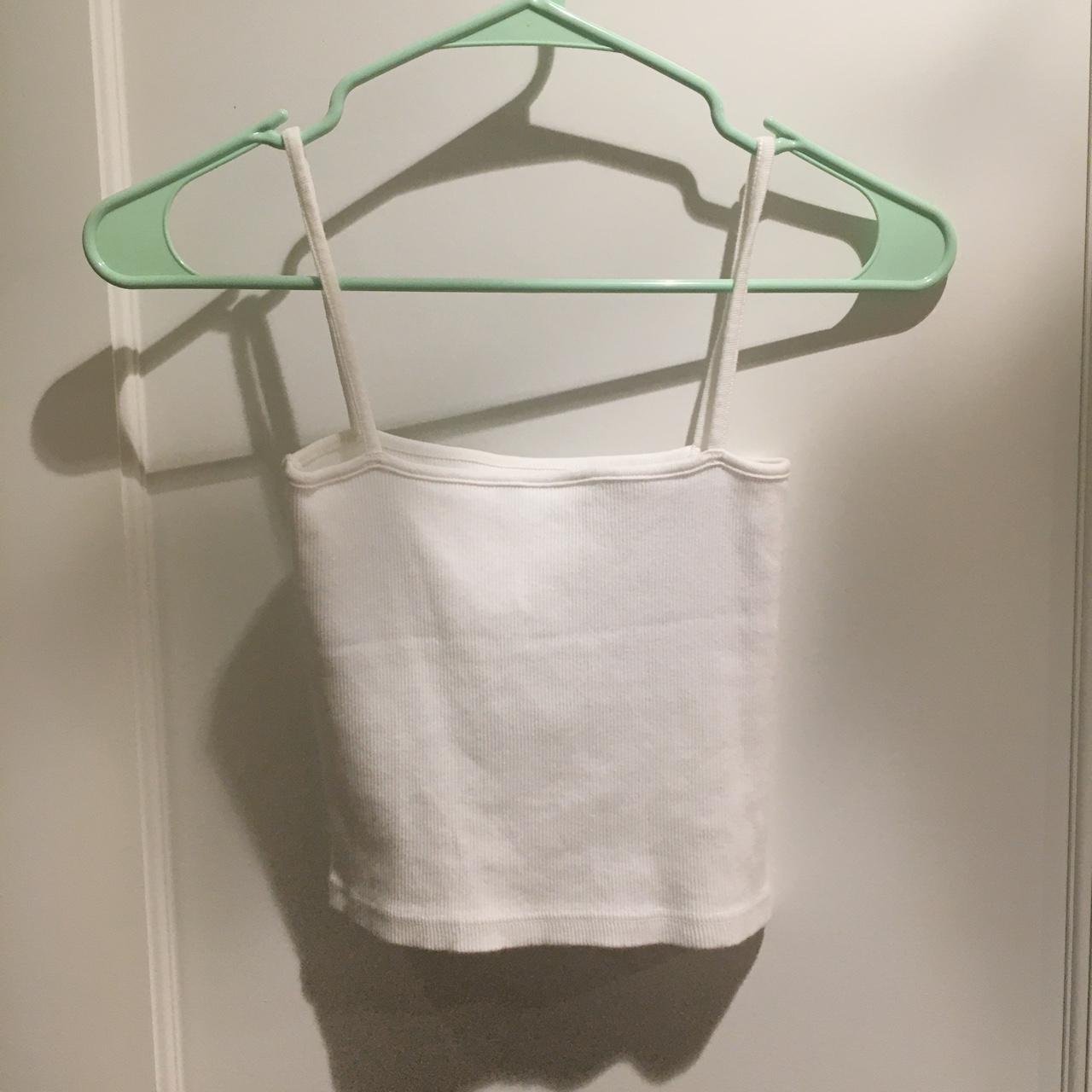 NWT brandy Melville white Faye tank top Dm me with... - Depop