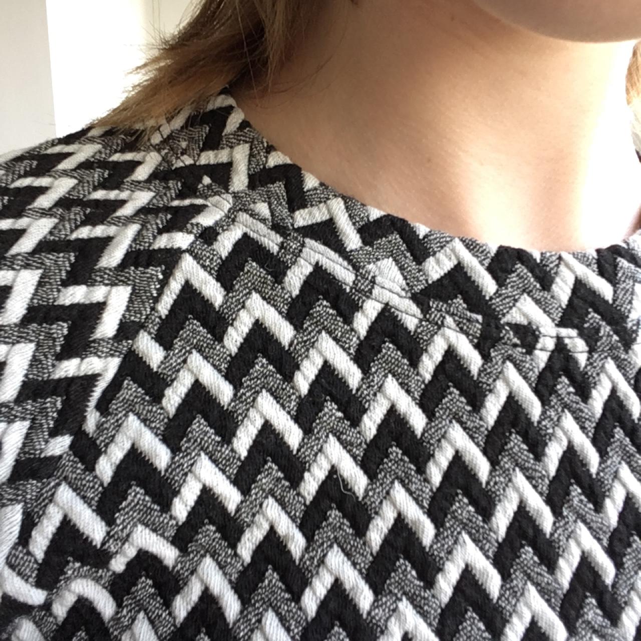 American Apparel geometric crop top/ cropped jumper.... - Depop