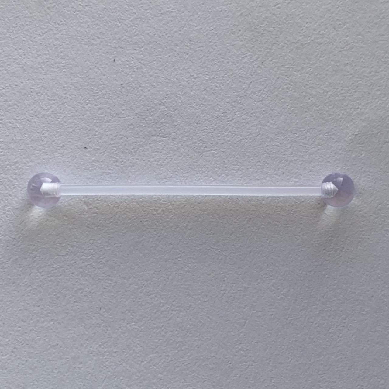 Clear industrial Bar piercing Bendable material 14... - Depop