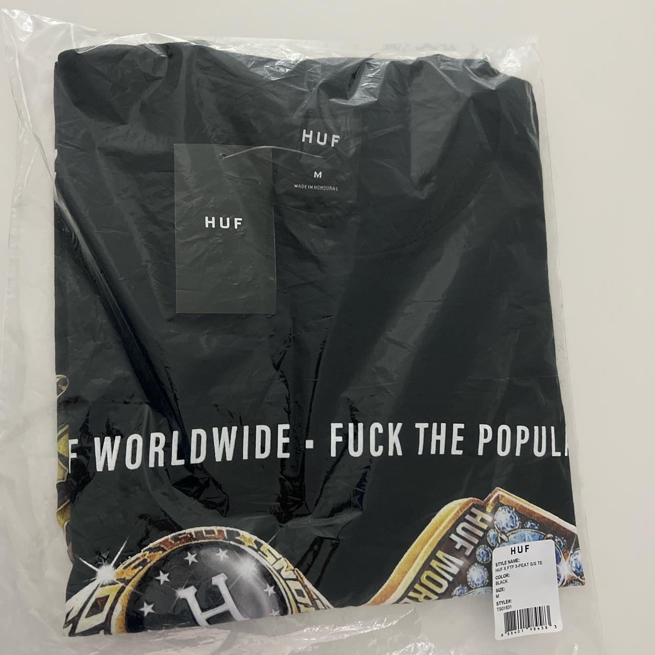 HUF x FTP 3 Peat T-shirt #HUF #FTP #fuckthepopulation - Depop