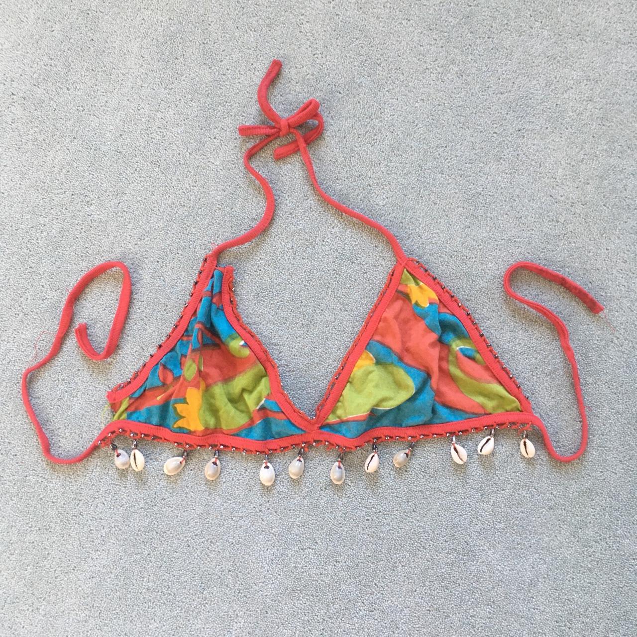Incredible handmade cowrie shell bra / bikini top.... - Depop