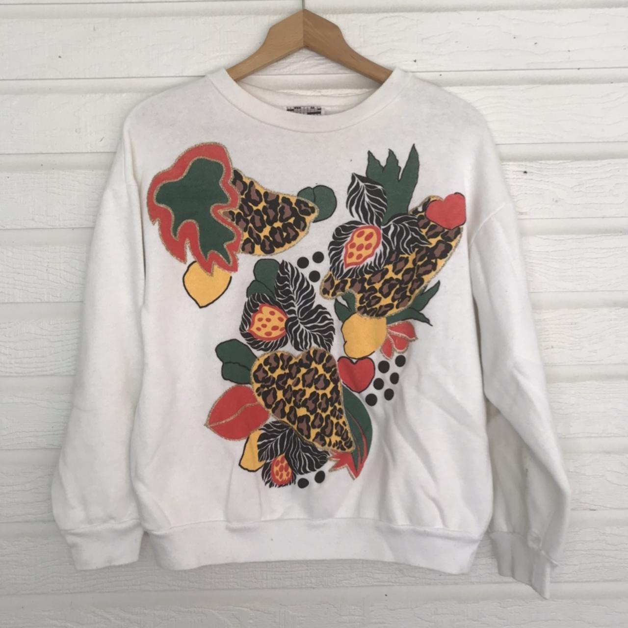 Puff Paint Sweatshirt, with the best Zebra and... - Depop