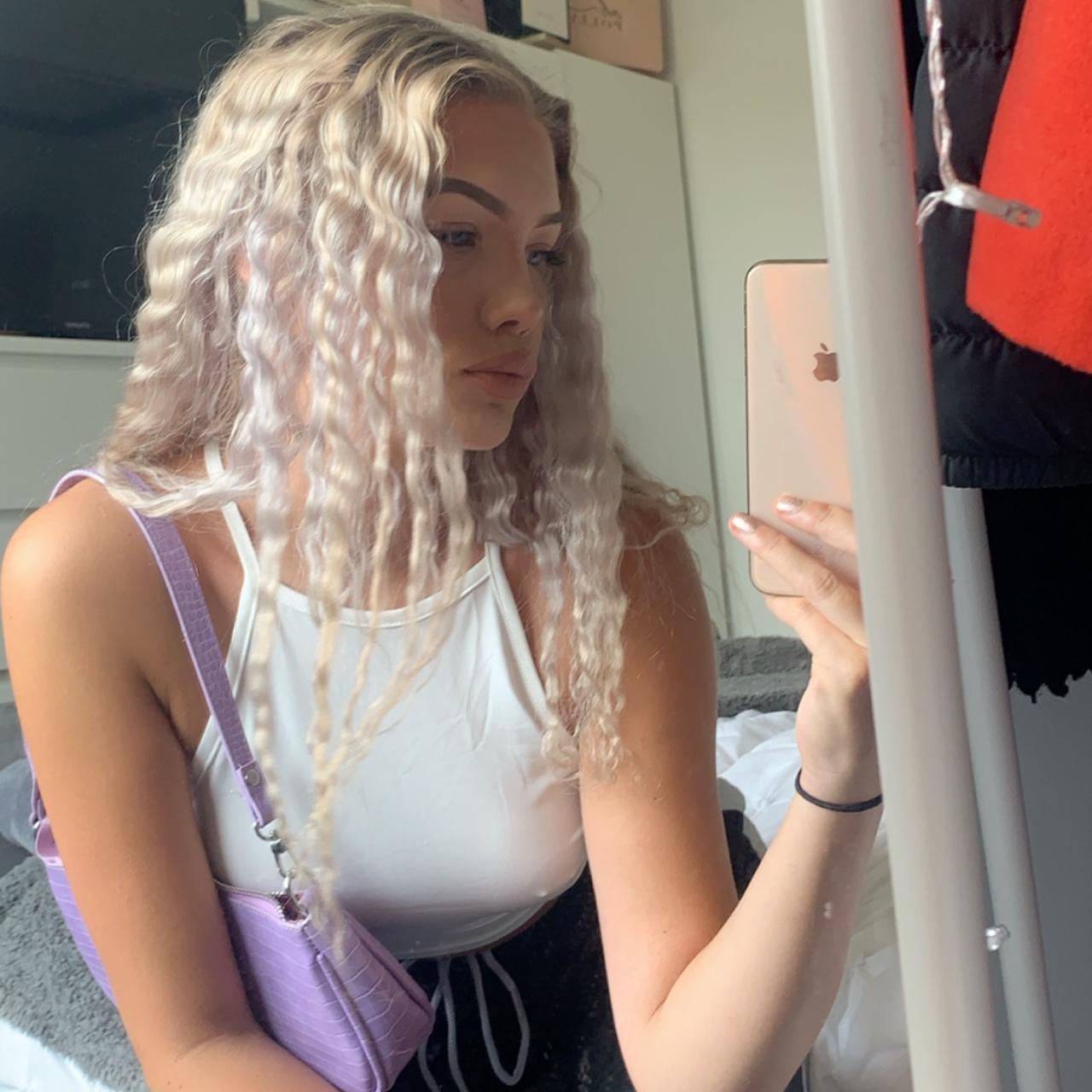 Side Drawstring Detail Halter top, worn a few times... - Depop