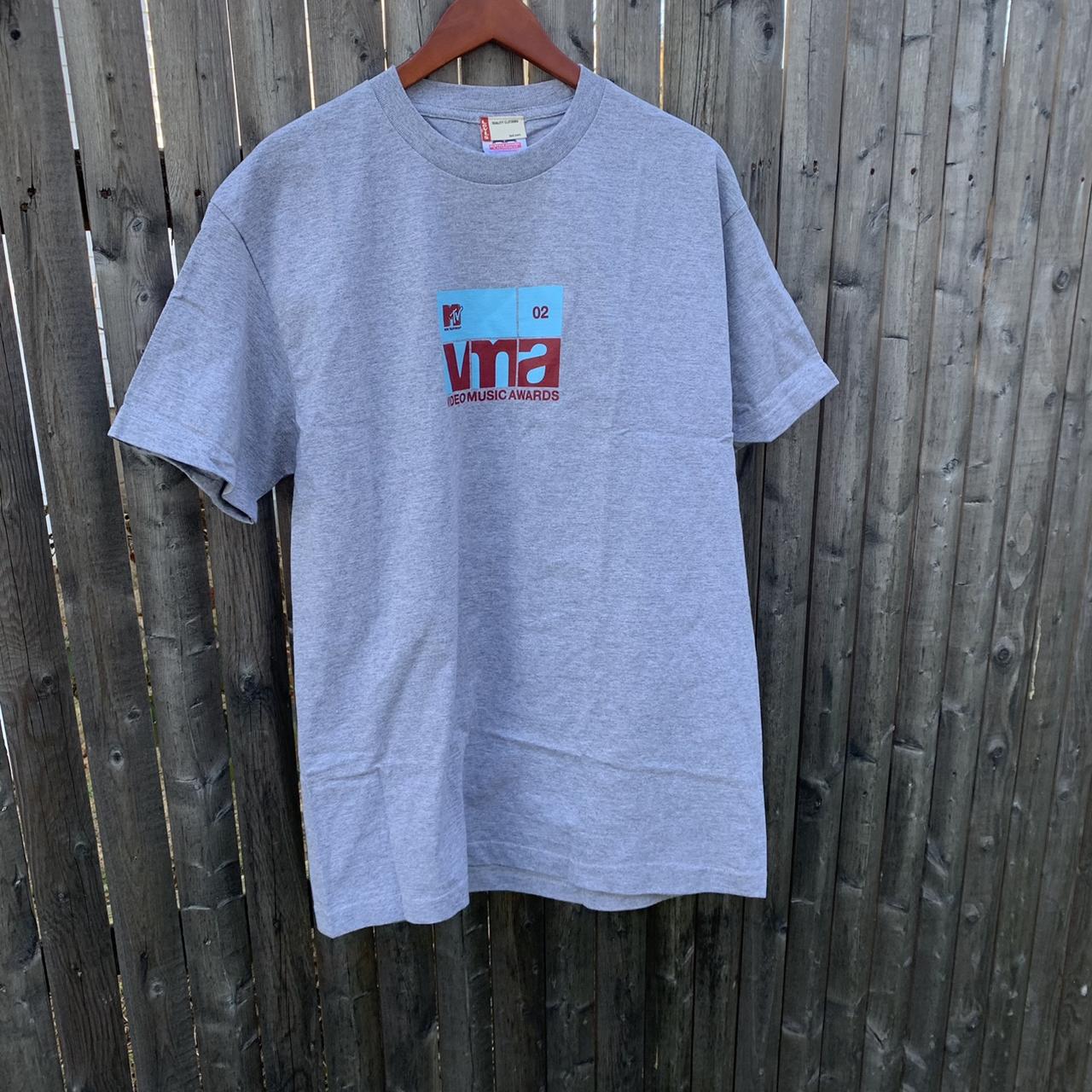vintage 2002 Levi’s x Mtv Vma box logo T-shirt. size... - Depop