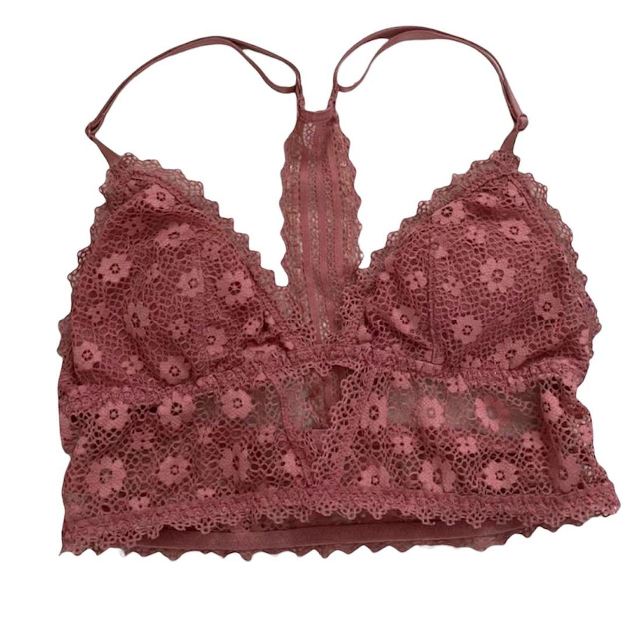 victoria secret pink floral bralet size xs ... - Depop