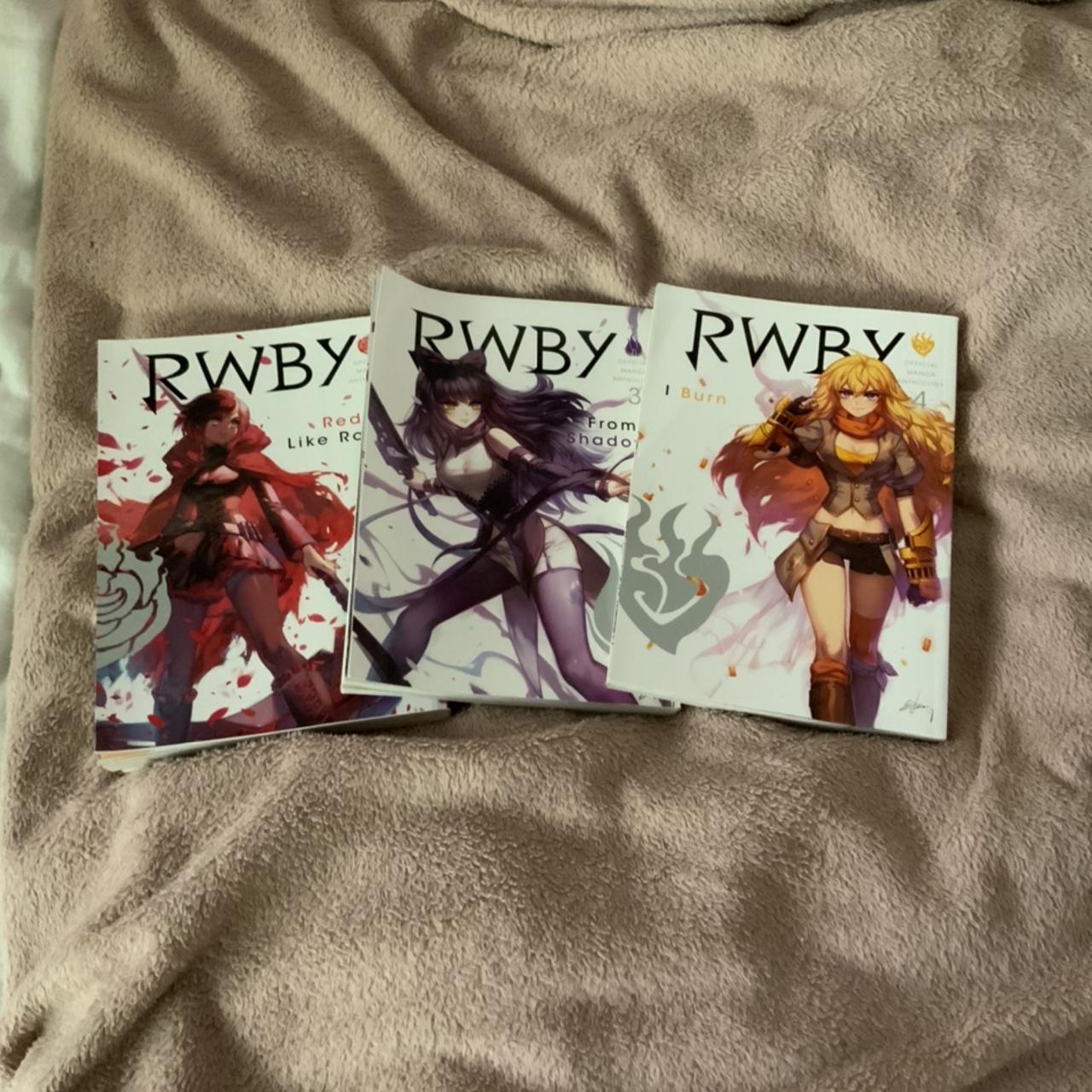 ﾟﾟ･｡･ﾟﾟ｡ ﾟ。rwby manga volume 1, 3 & 4 ﾟ･｡･ -... - Depop