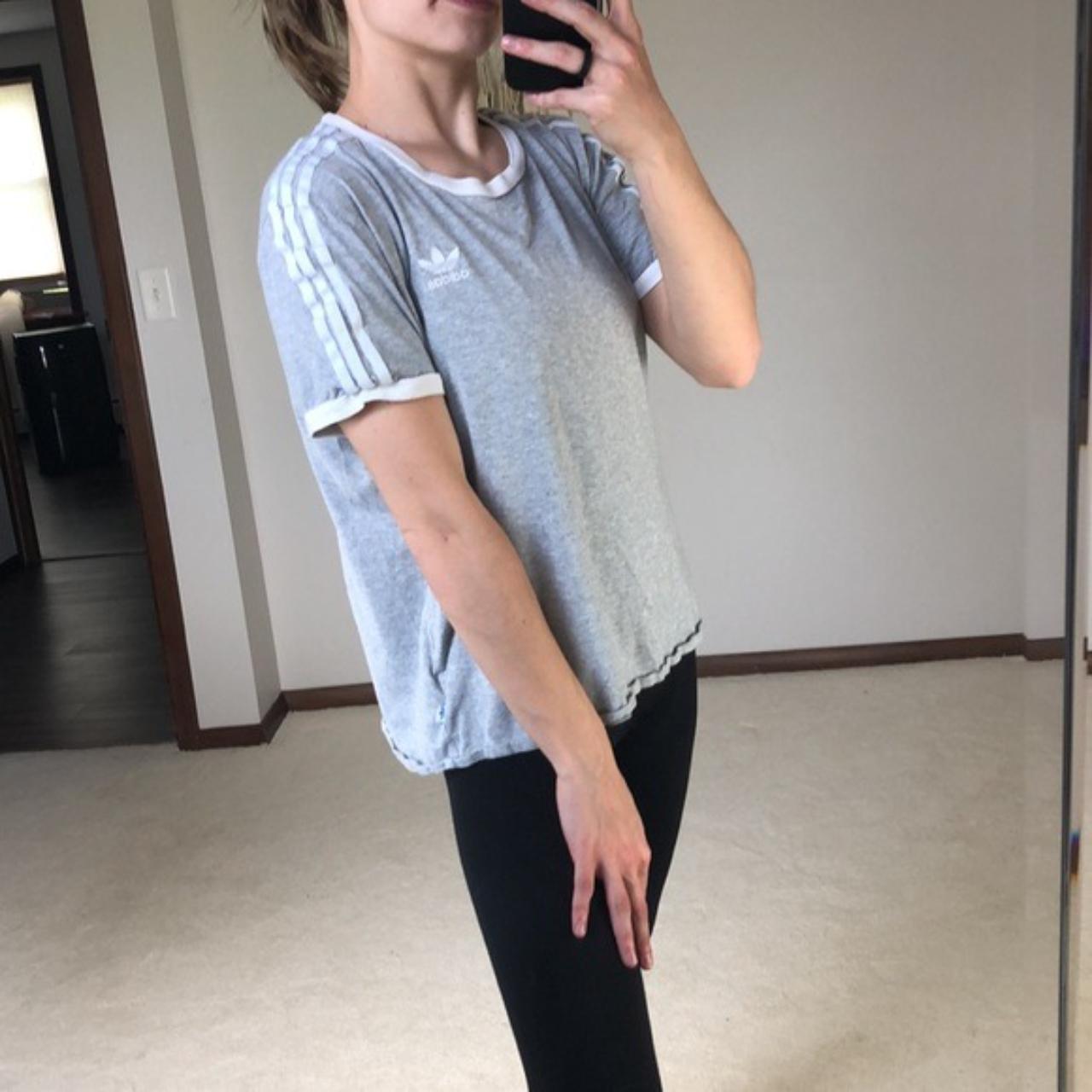 Adidas: Gray Tee Excellent condition. Still has... - Depop