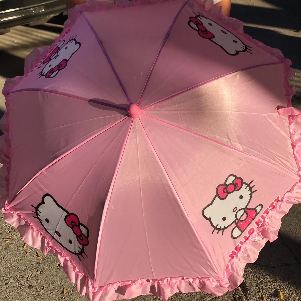 Hello kitty umbrella!!!! •never used •last pic... - Depop