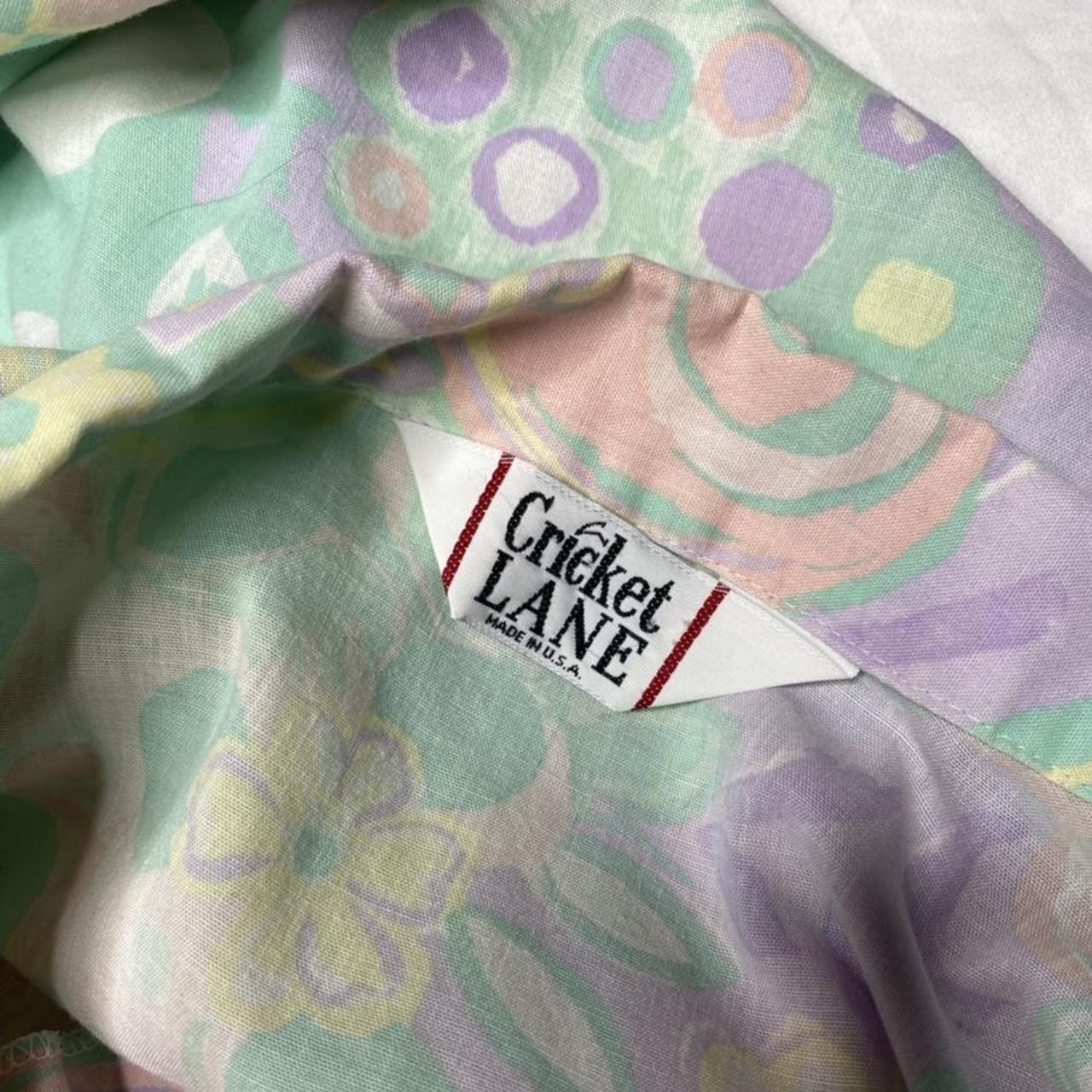 Cricket Lane Women's Green and Purple Shirt | Depop