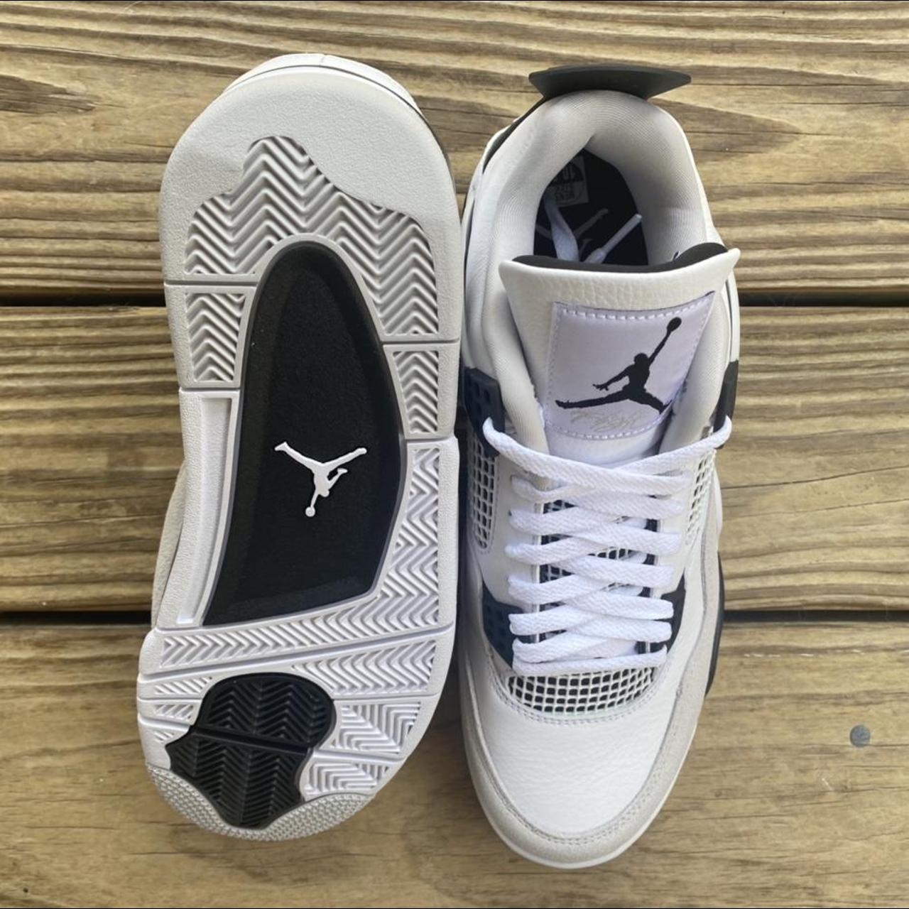 Air Jordan 4 retro military black AJ4 basketball... - Depop