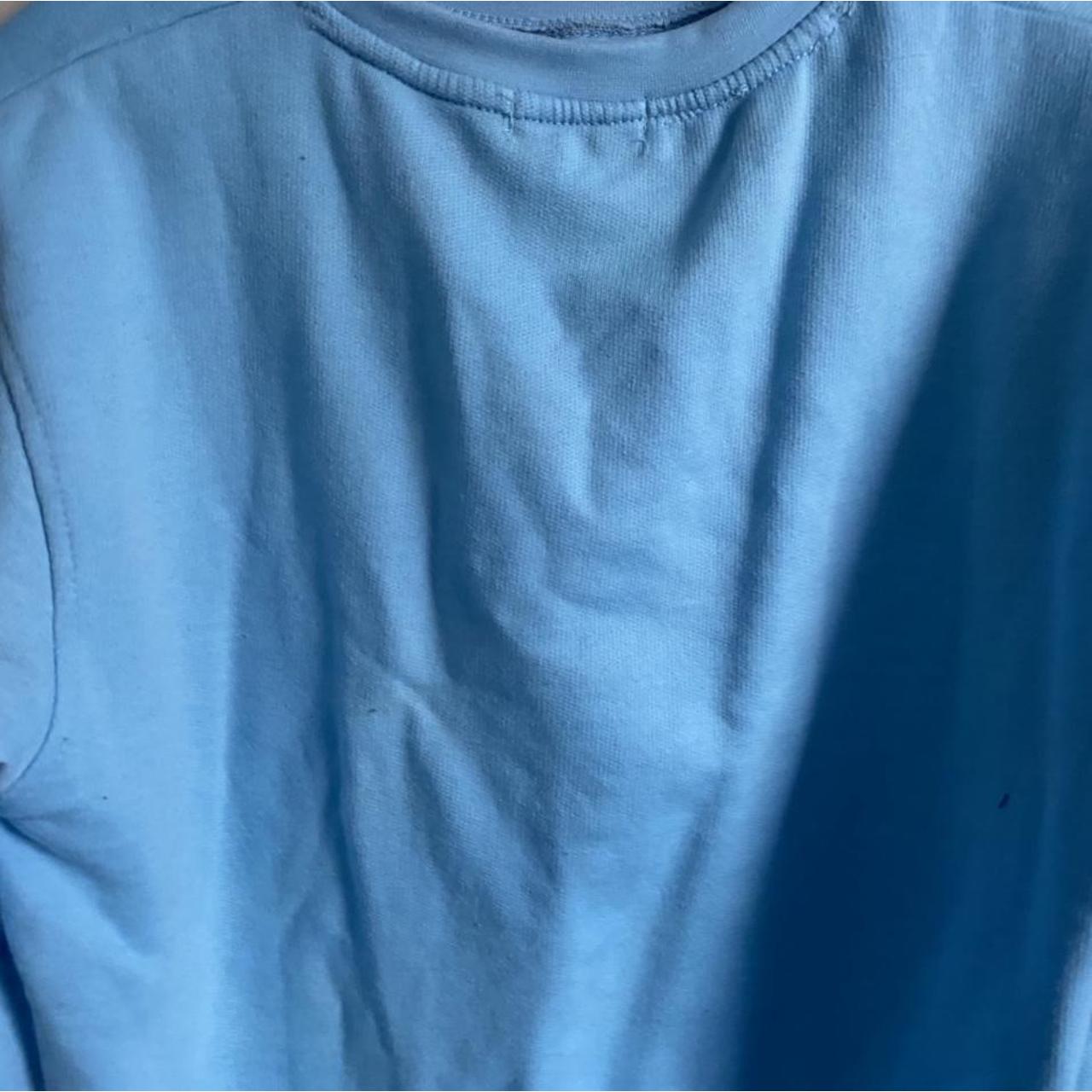 plain blue pretty little thing branded... - Depop