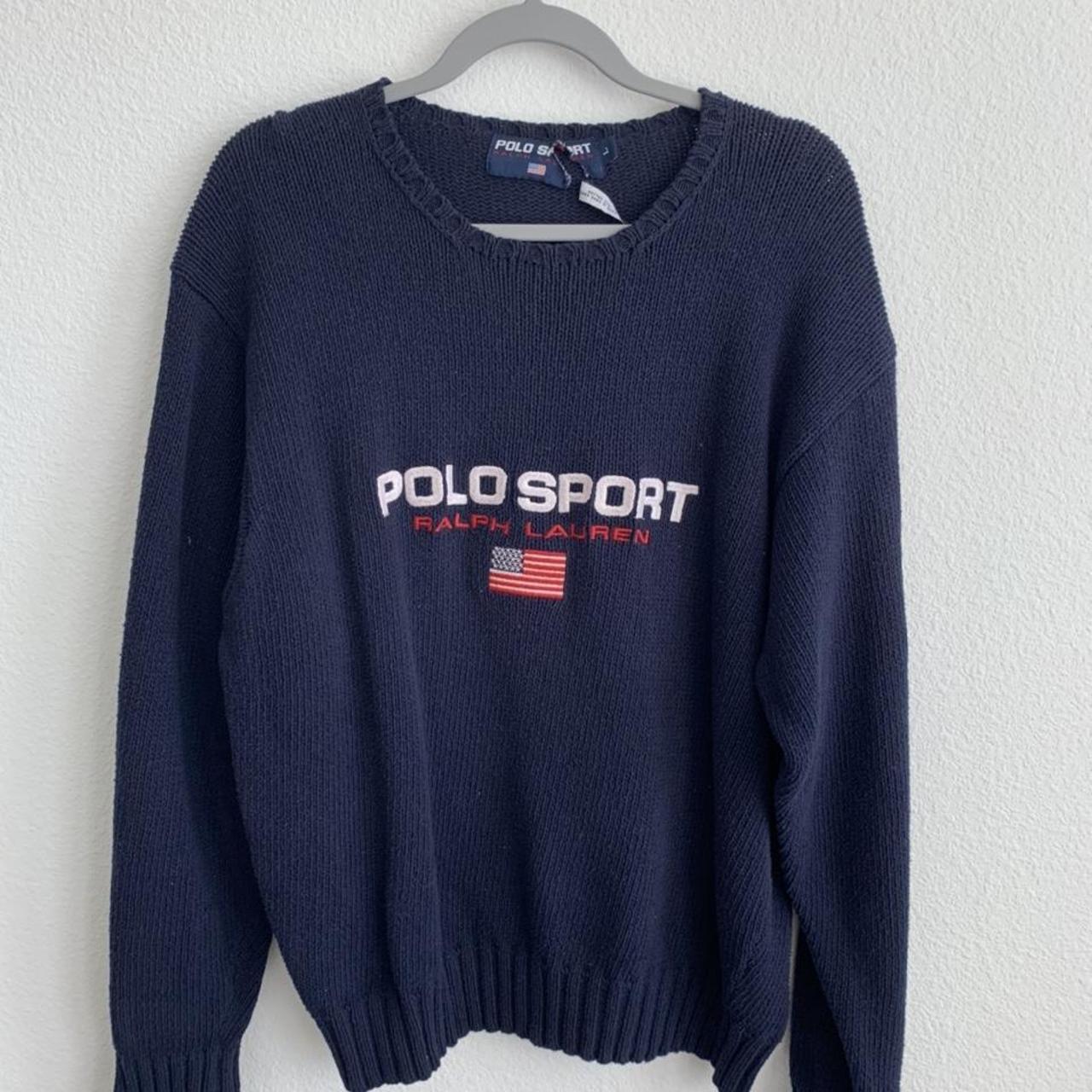 Vintage polo Sport Ralph Lauren knit crew neck. - Depop