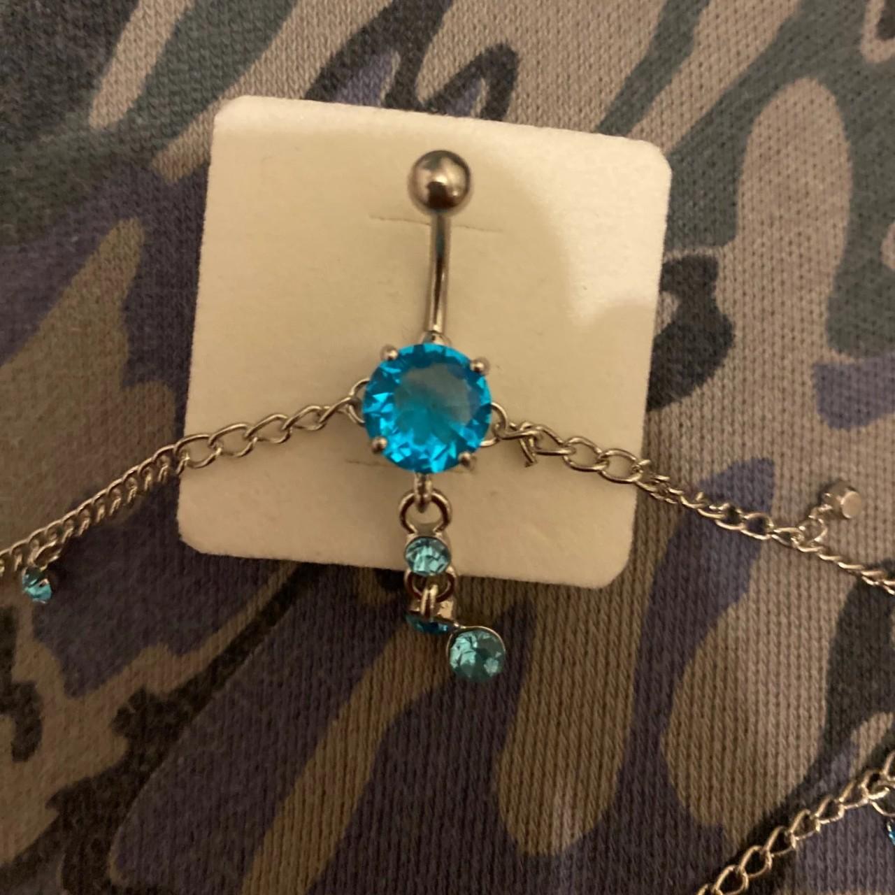 Belly Button Chain Navel Piercing Ring For Women /... - Depop