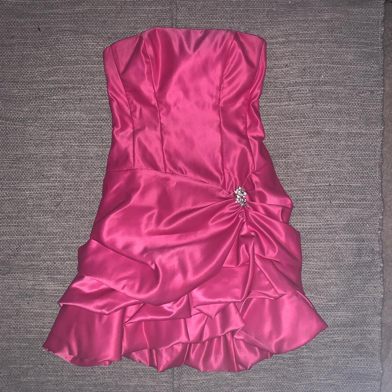 Hot Pink Ball Gown Homecoming Prom Dress Depop