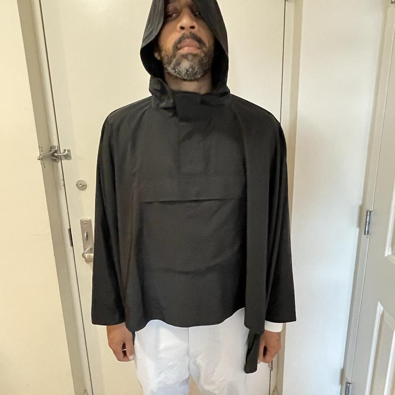 Excellent condition rain poncho. Black nylon,... - Depop