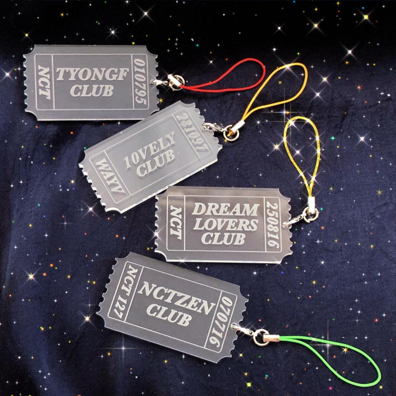 NCT Keyrings (Ticket/ Club Edition!) 1 x clear... - Depop