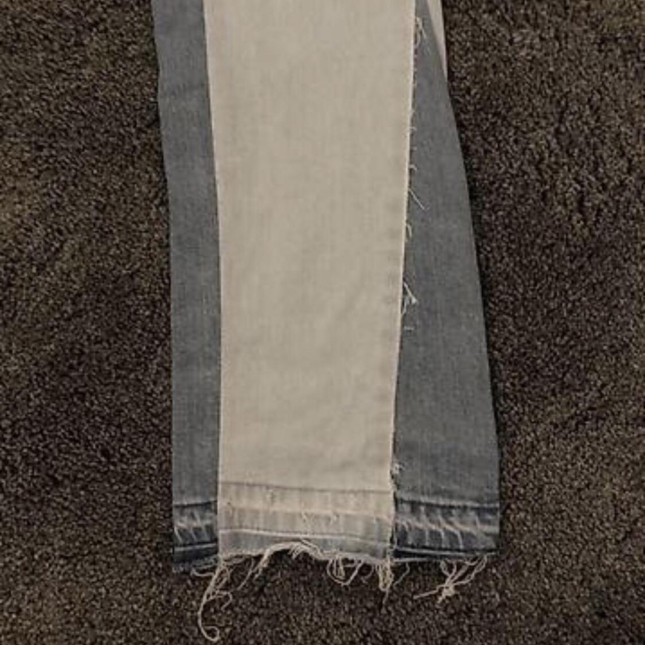 custom flared denim jeans - size 29 condition:... - Depop