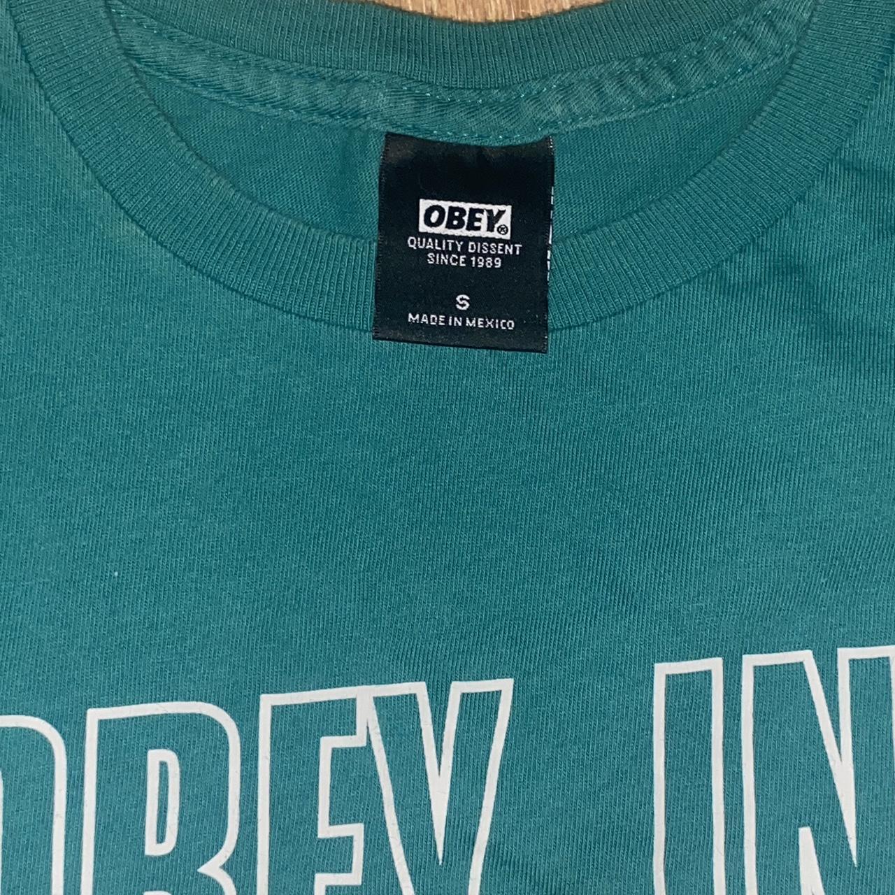 Obey T Shirt Obey Brand Gently Worn Small but... - Depop