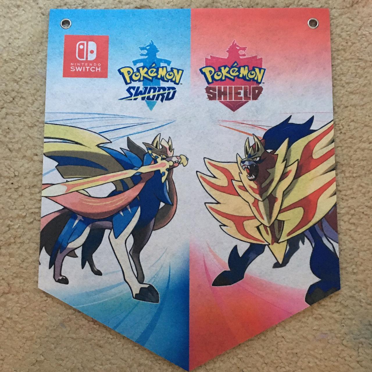 Pokemon swsh double sided wall banner! I got this as... - Depop