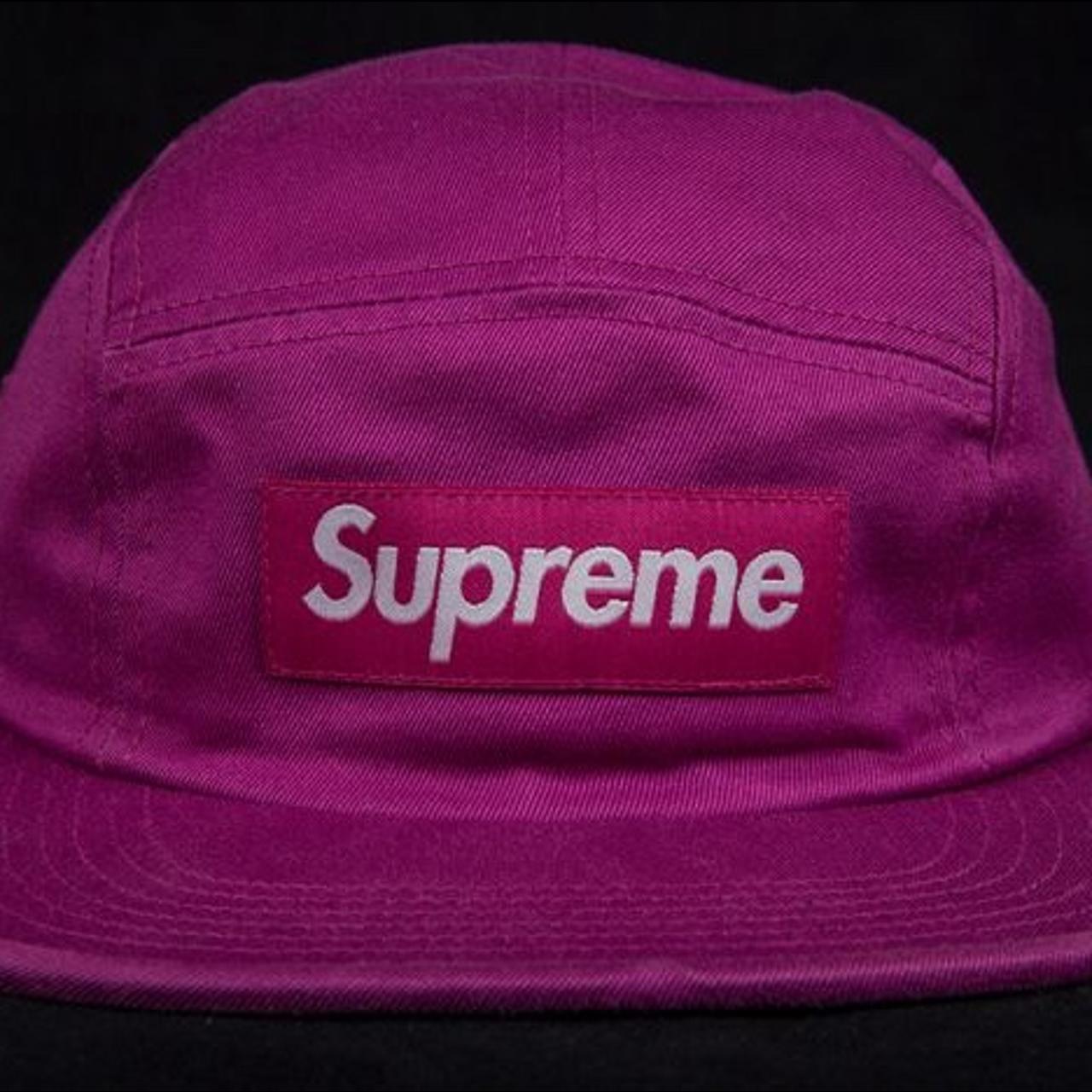 Supreme Magenta Washed Chino Twill Camp Cap | Depop Supreme Magenta Washed Chino Twill Camp Cap | Depop