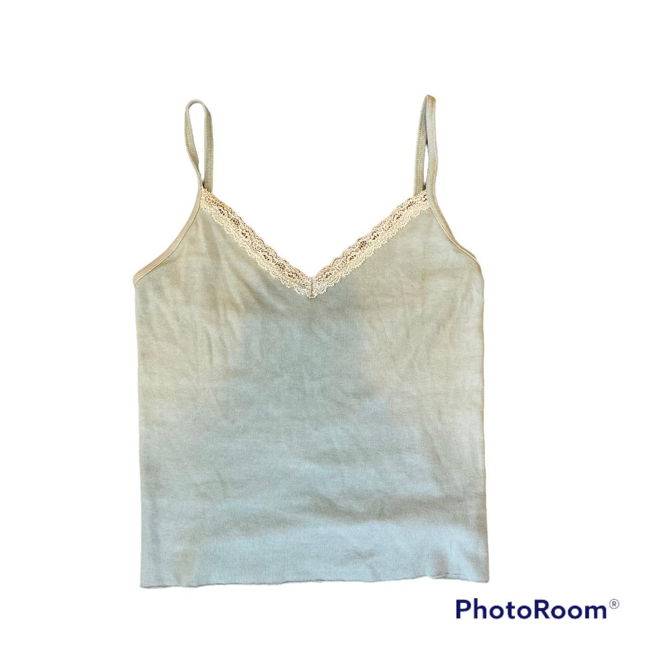 laced brandy melville tank top FREE SHIPPING super... - Depop