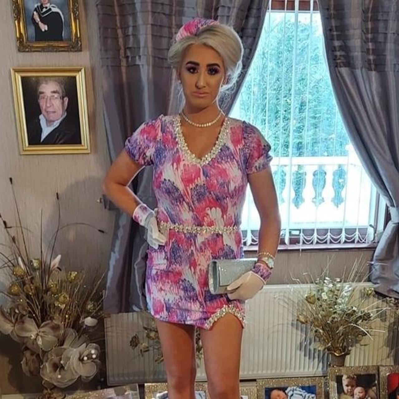 Monamix Dress only wore for an hour not a mark on it... - Depop