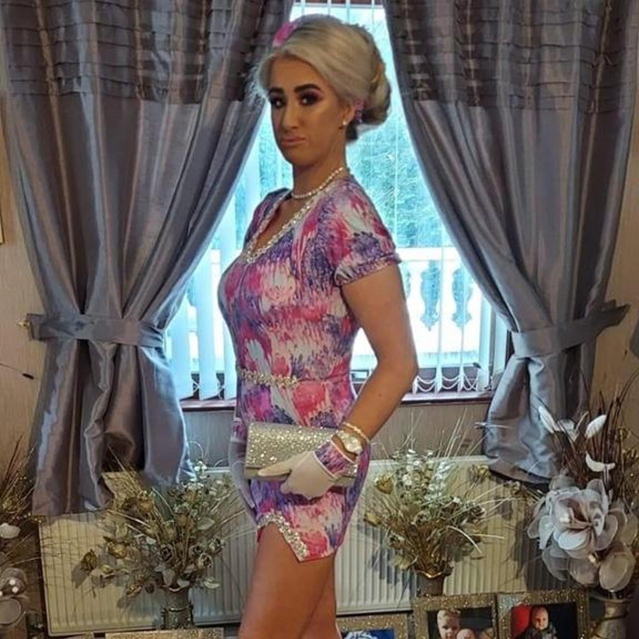 Monamix Dress only wore for an hour not a mark on it... - Depop