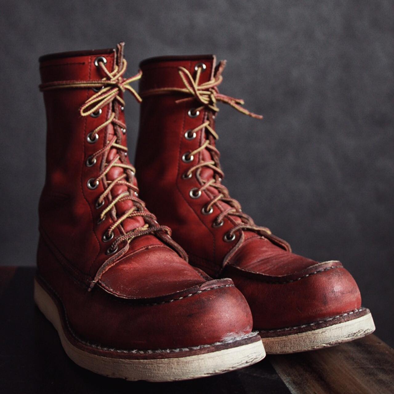 Red Wing 877 + original box 8 inch boots size: UK... - Depop
