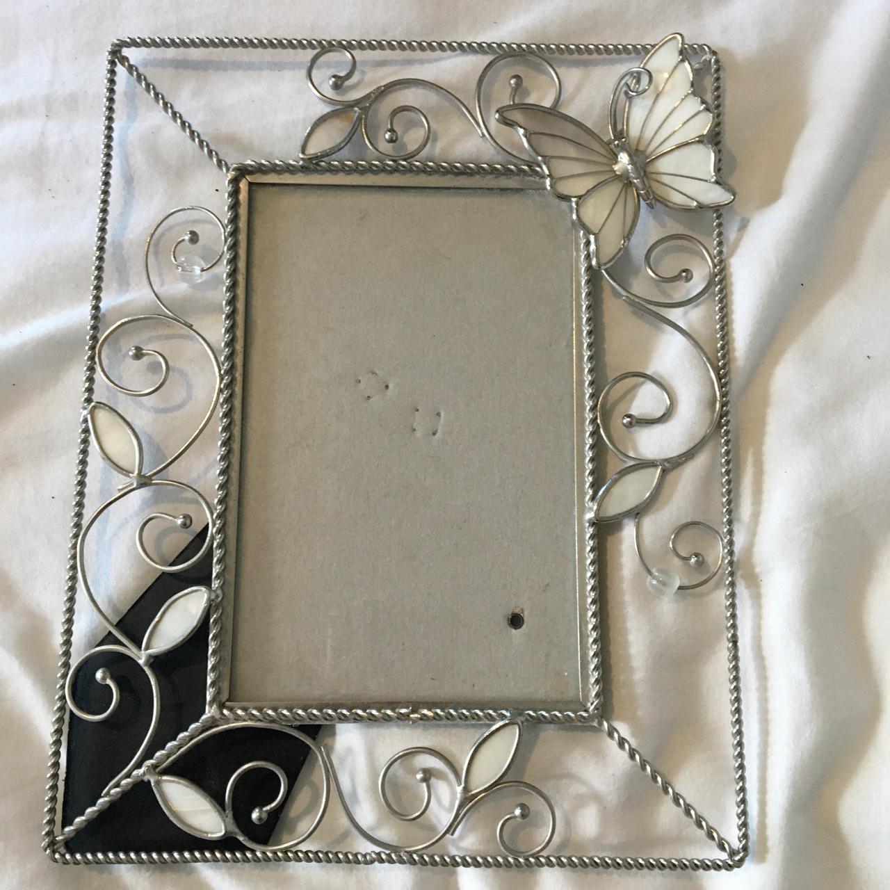 Absolutely gorgeous silver metal picture frame with... - Depop