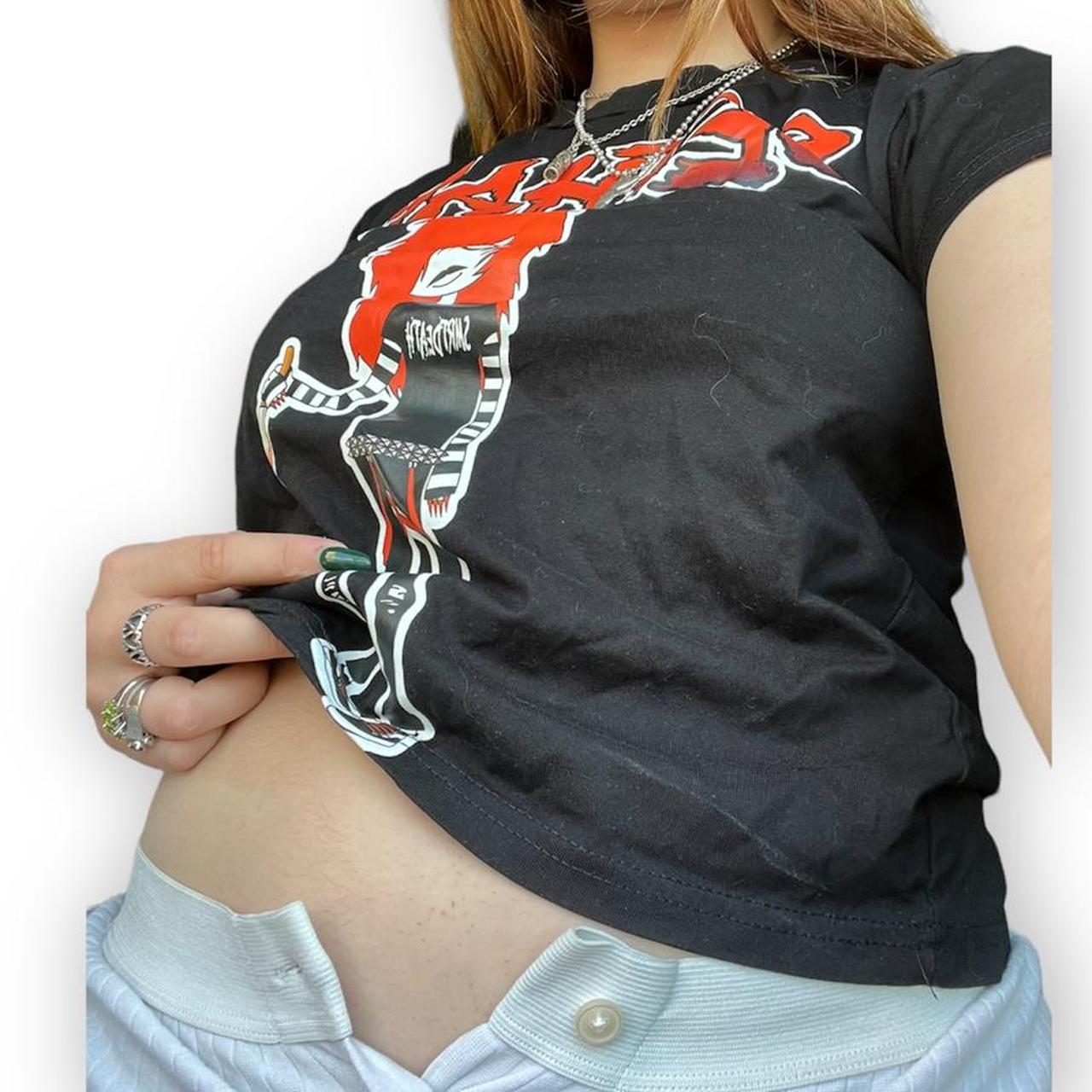 punk y2k baby tee emo grunge archive - Depop