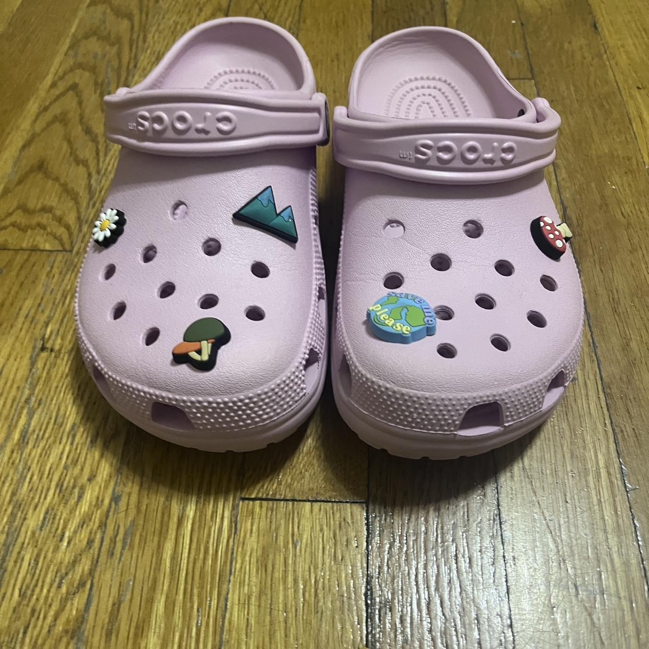 Baby pink crocs bubblegum pink pastel pink Women’s... - Depop