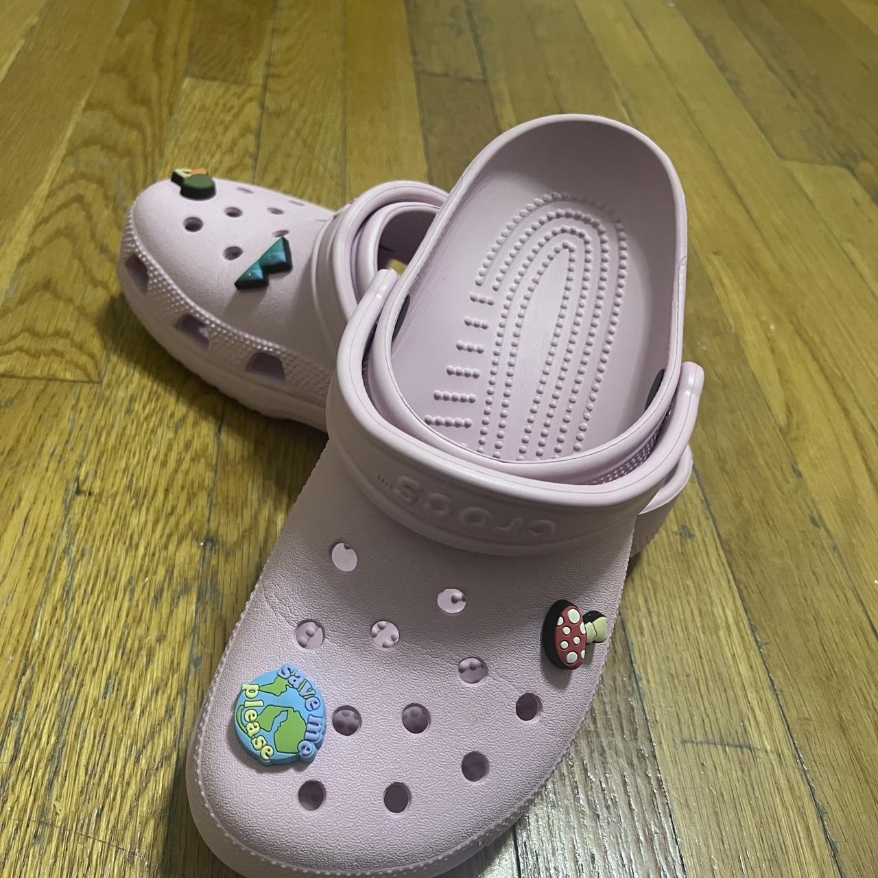Baby pink crocs bubblegum pink pastel pink Women’s... - Depop