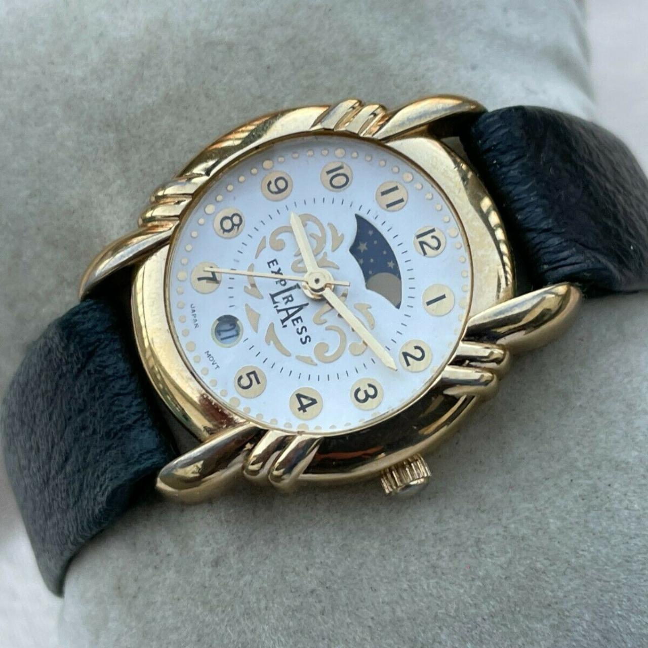 ExpLRAess Women Wrist Watch Moon Phase Analog Date... - Depop