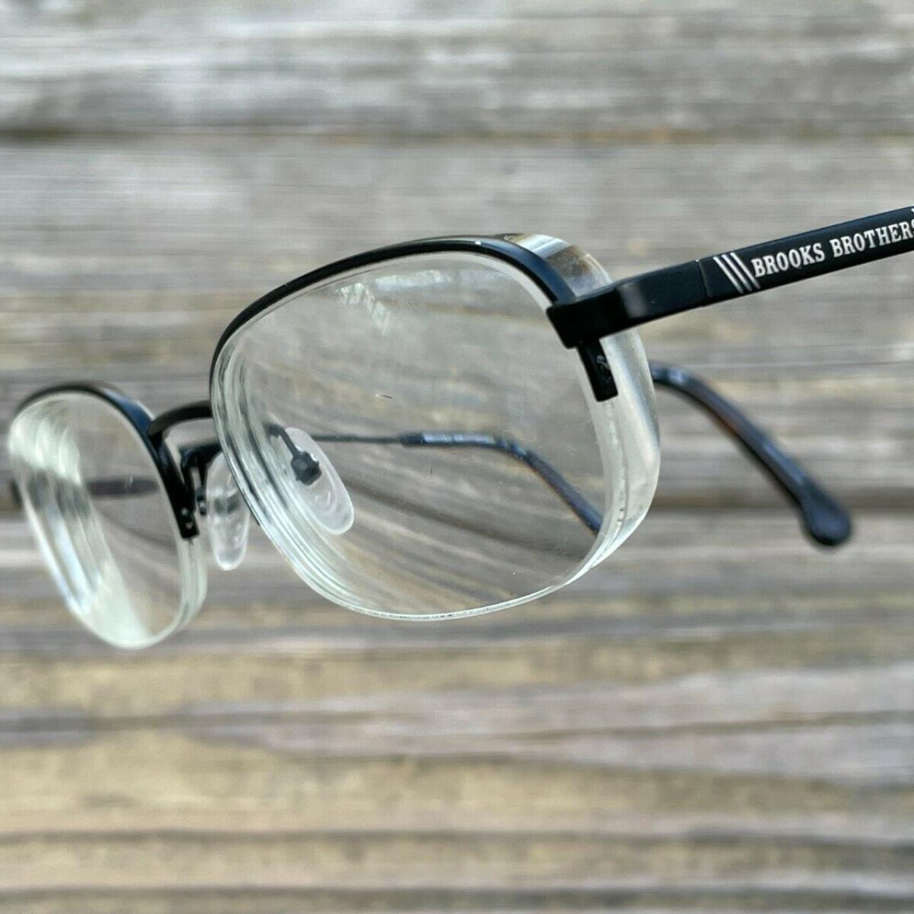 Brooks Brothers Men Eyeglasses Frame Black Metal... - Depop