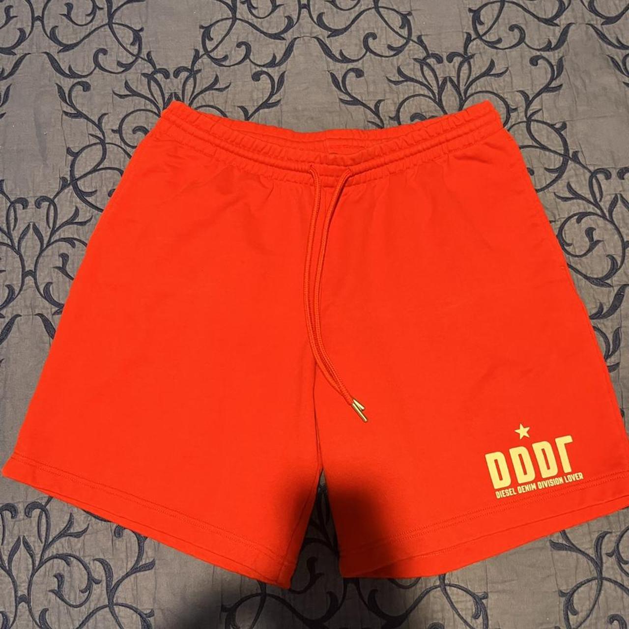 DIESEL SHORTS —> red —> worn once, pass as brand... - Depop