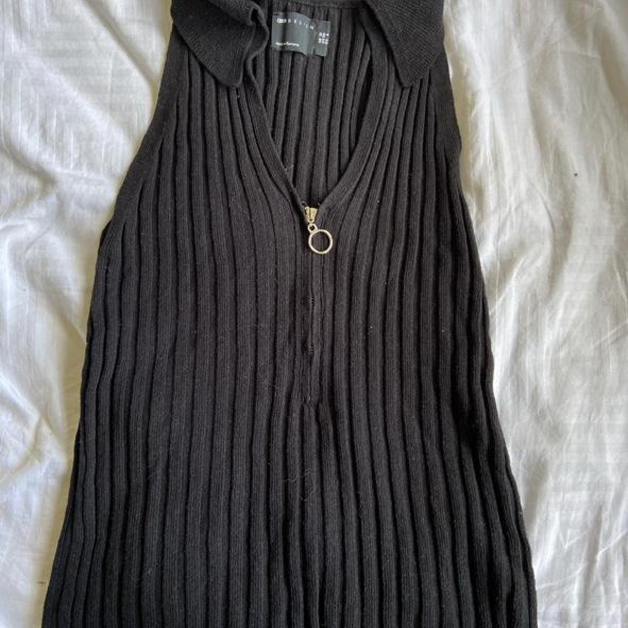 ASOS Design collared knit vest with ring pull on... - Depop