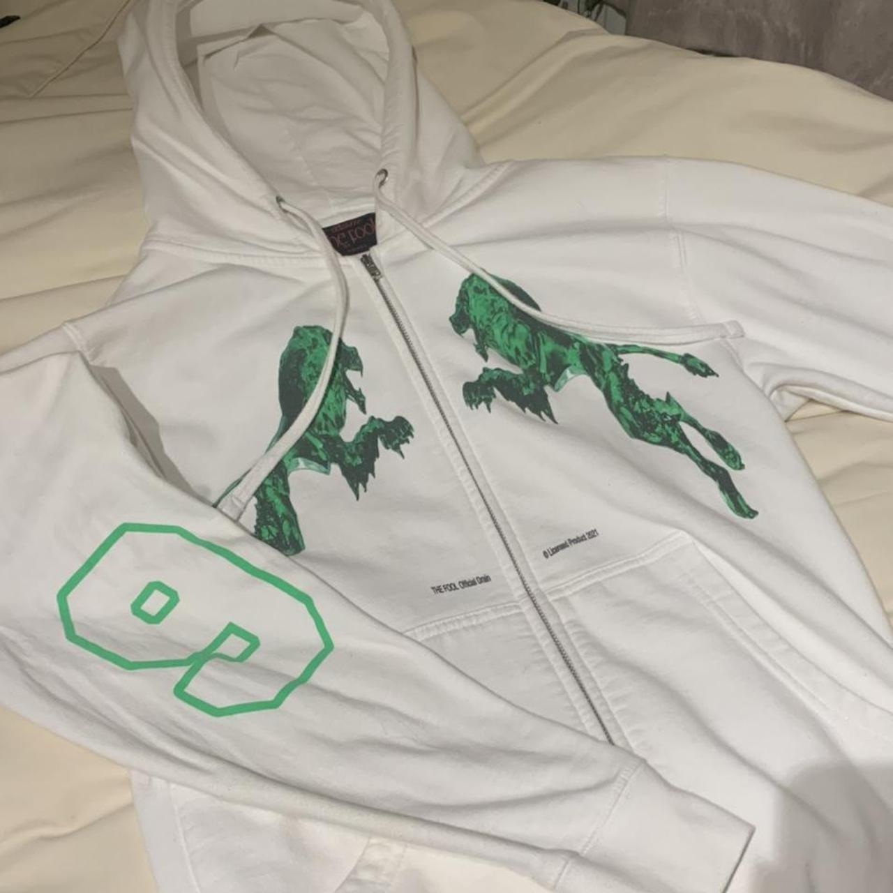 bladee ‘the fool’ white hoodie *:･ﾟ *: size small... - Depop