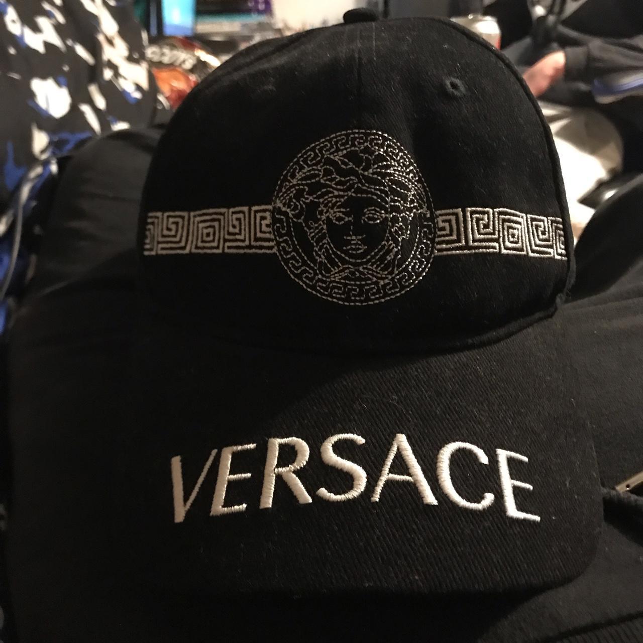 Black Versace hat. Perfect condition. 100% authentic 💯 - Depop