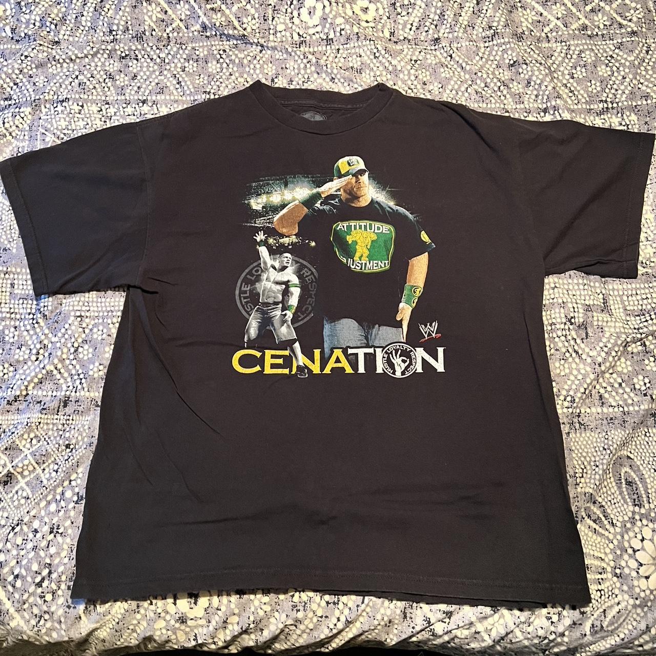WWE John Cena T-shirt. Cenation. Size XL. Used, no... - Depop