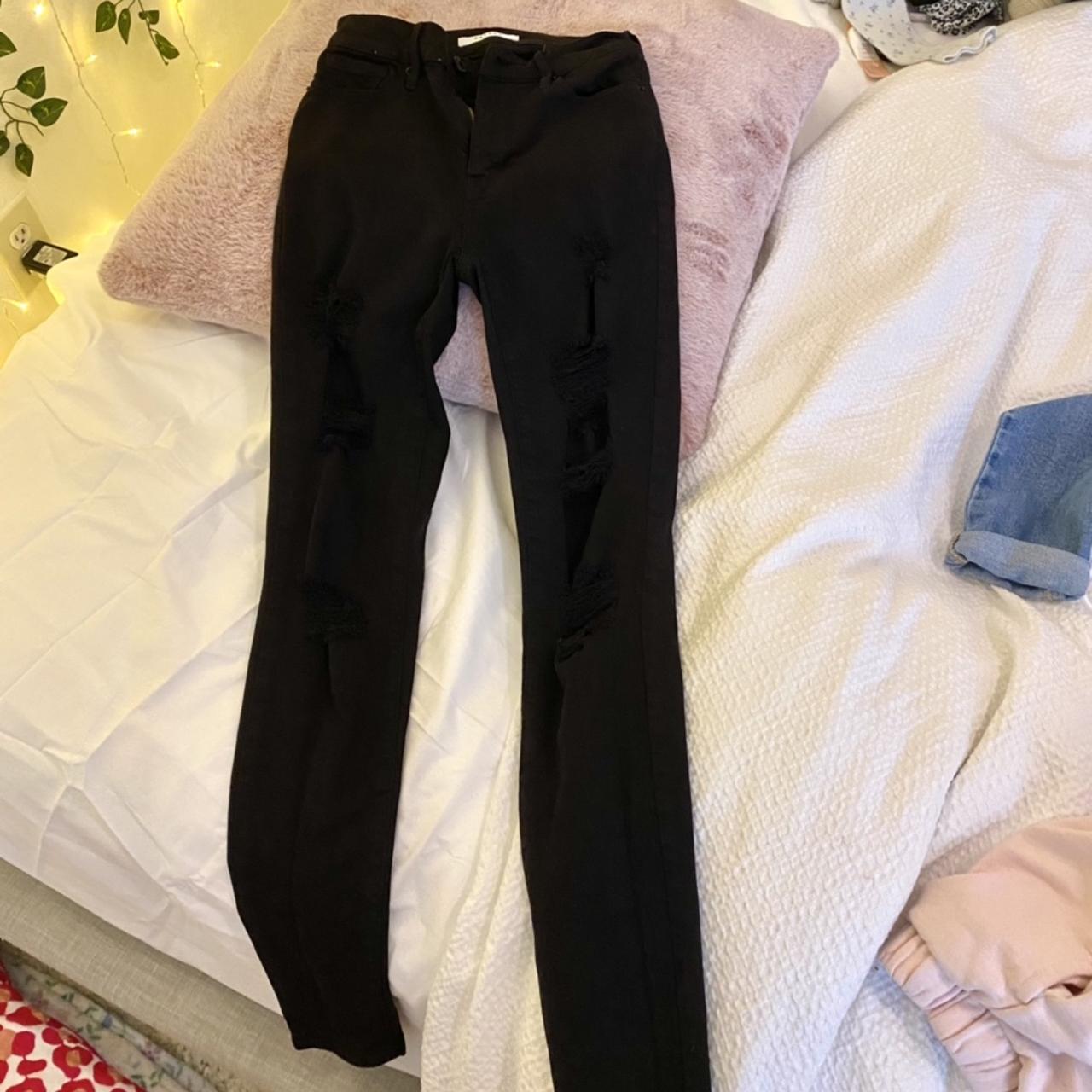 Pacsun black skinny jeans super comfortable and cute... - Depop